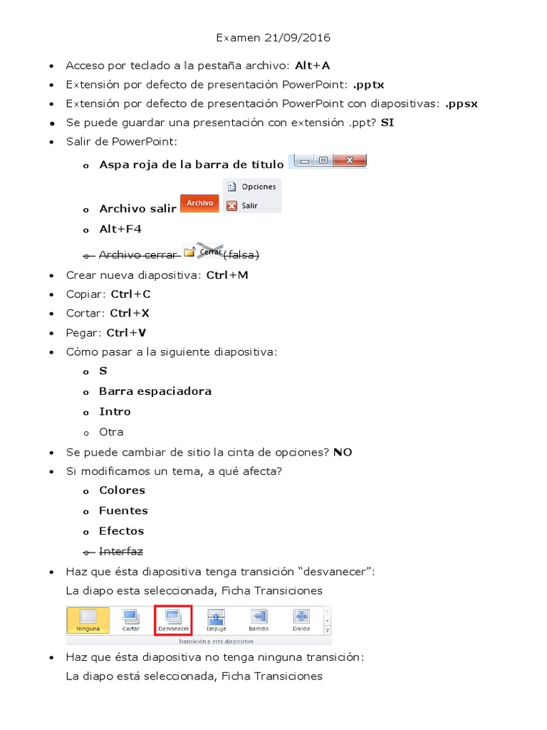 Examen 2010 21-09-2016 | PDF | Microsoft PowerPoint | Software