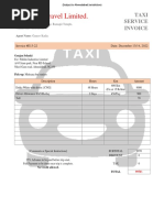 Taxi Bill Sample | PDF