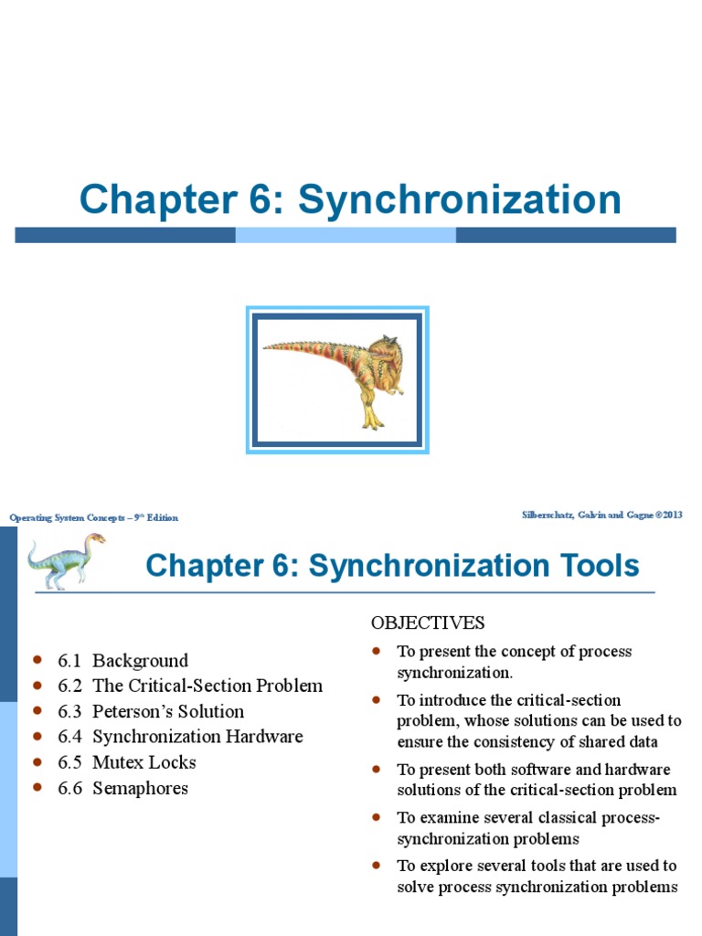 Ch 6 Synchronization Pdf Operating System Computer Science