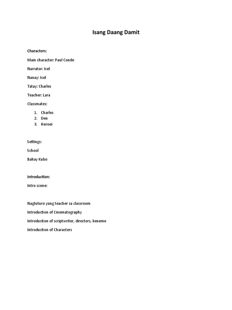 Isang Daang Damit (AutoRecovered) | PDF