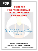 Fire Calculation | PDF | Pump | Fire Sprinkler System