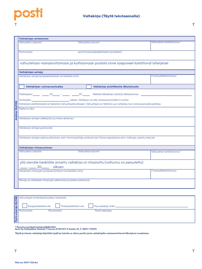 Valtakirja Fi | PDF