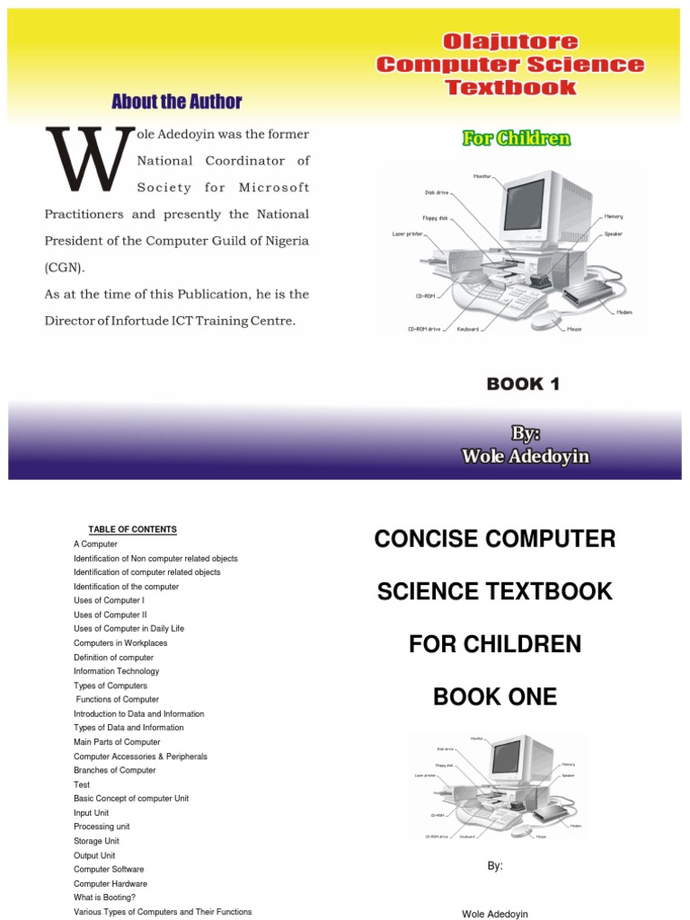 Olajutore Computer Science Textbook 1 | PDF | Computer Hardware | Input ...