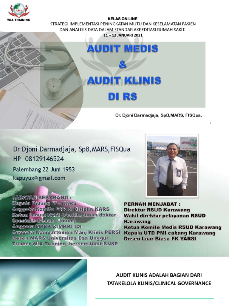 Audit Medis Dan Audit Klinis Di Rs 1515 | PDF | Health Policy | Service ...