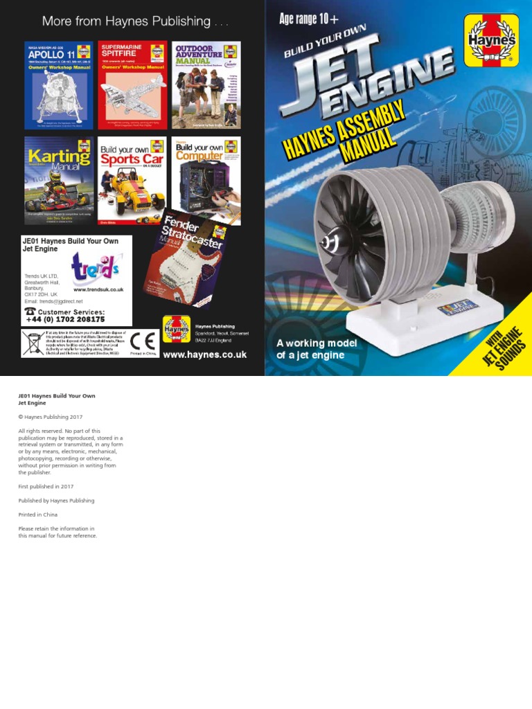 Je01 Haynes Jet Engine Uk Manual Lo Res | PDF | Engines | Turbine