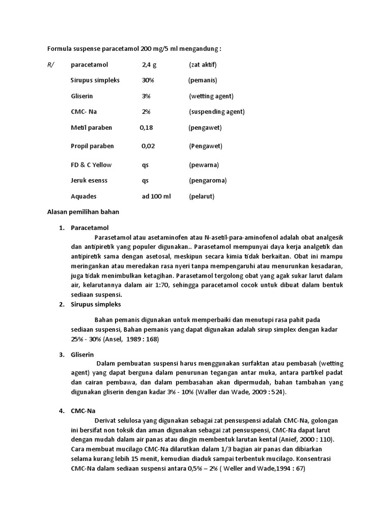 Formula PCT Suspensi | PDF