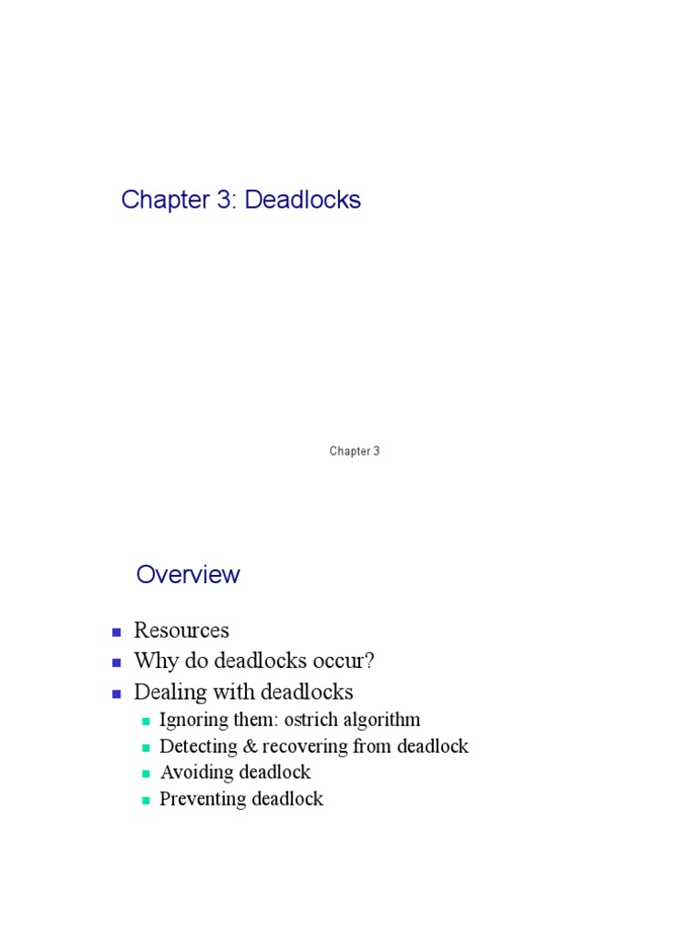 Deadlocks | PDF | Applied Mathematics | Computer Architecture Deadlocks | PDF | Applied Mathematics | Computer Architecture