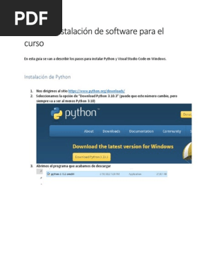 Curso De Python Cmo Instalar Python En Visual Studio Uso De Variables