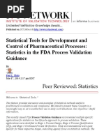 Guidance For Industry: Process Validation: General Principles and ...