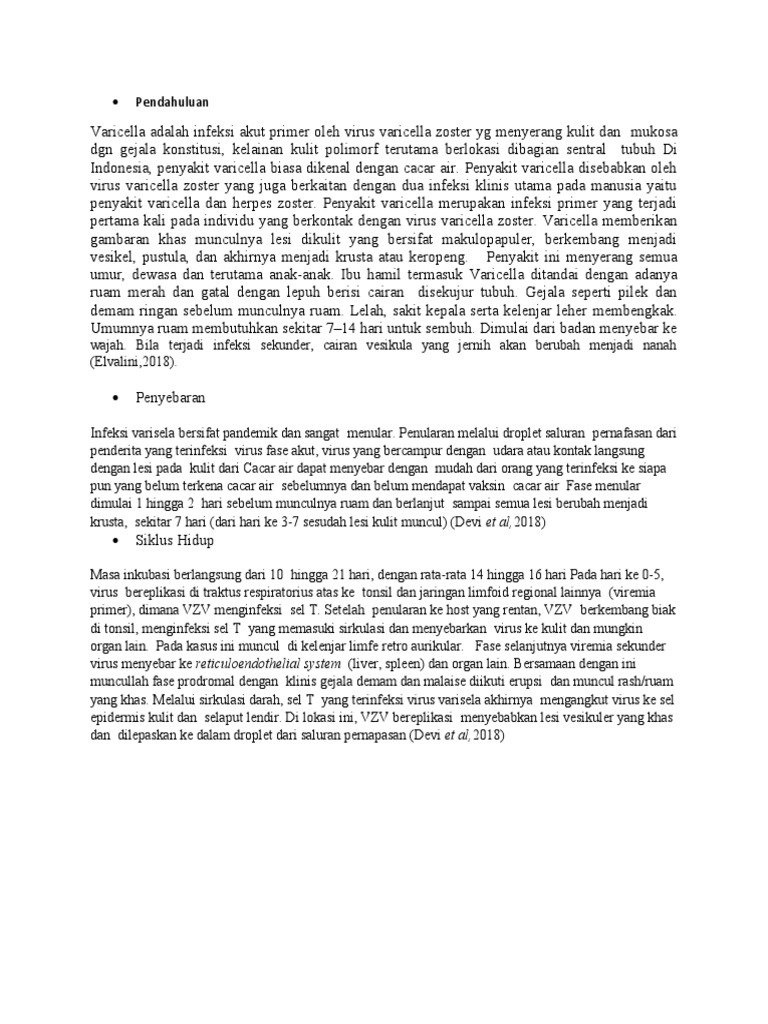 Materi Cacar Air | PDF