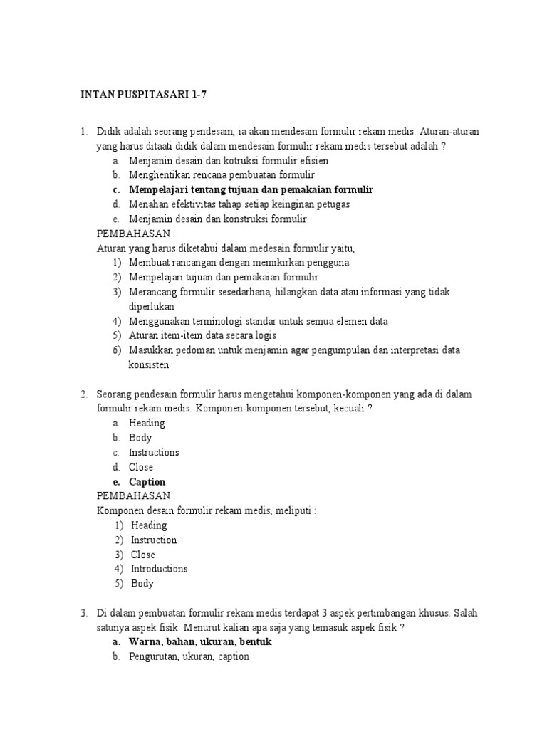 Soal Dan Pembahasan M9 | PDF