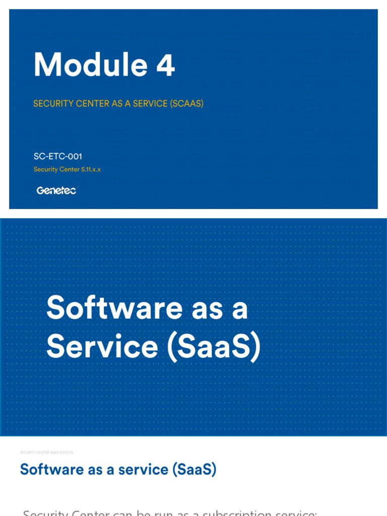 SC-ETC-001 5.11 - Module 4 - Security Center As A Service | PDF ...