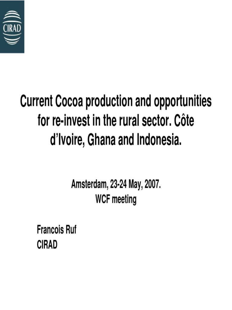 FRuf Production | PDF | Cocoa Bean | Agriculture