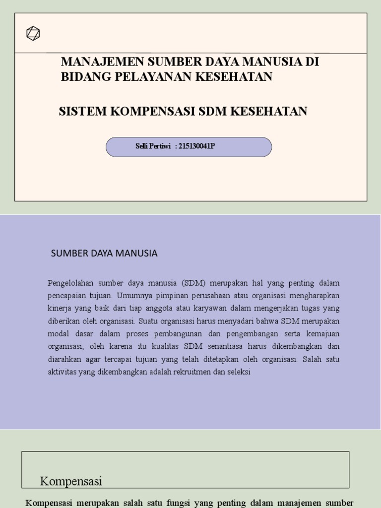 Selli Pertiwi - 215130041P MSDM | PDF