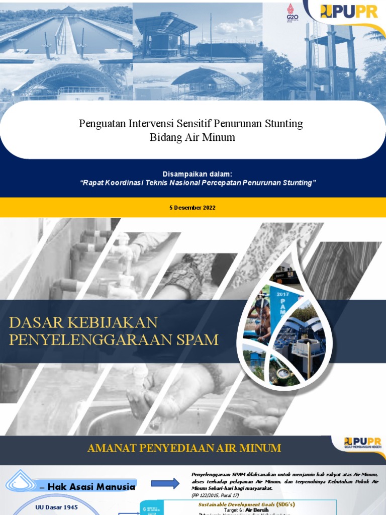 Pak Anang - Direktur Air Minum PUPR Bahan Tayangan Rakorteknas ...