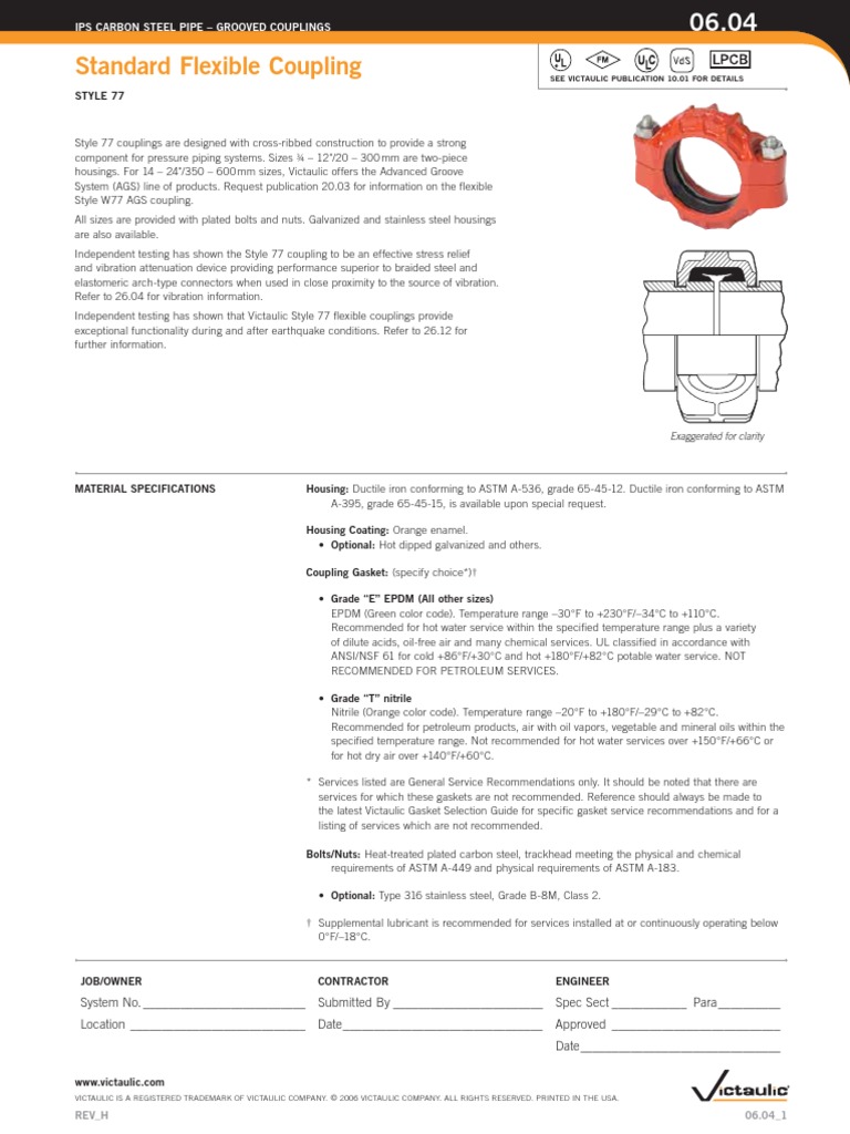 Acople Flexible | PDF | Pipe (Fluid Conveyance) | Screw