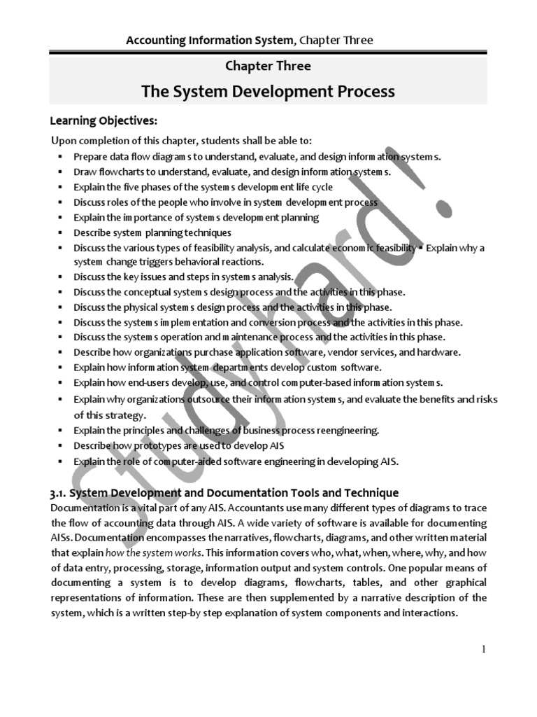AIS Chapter 3 | PDF | Software Development Process | Feasibility Study