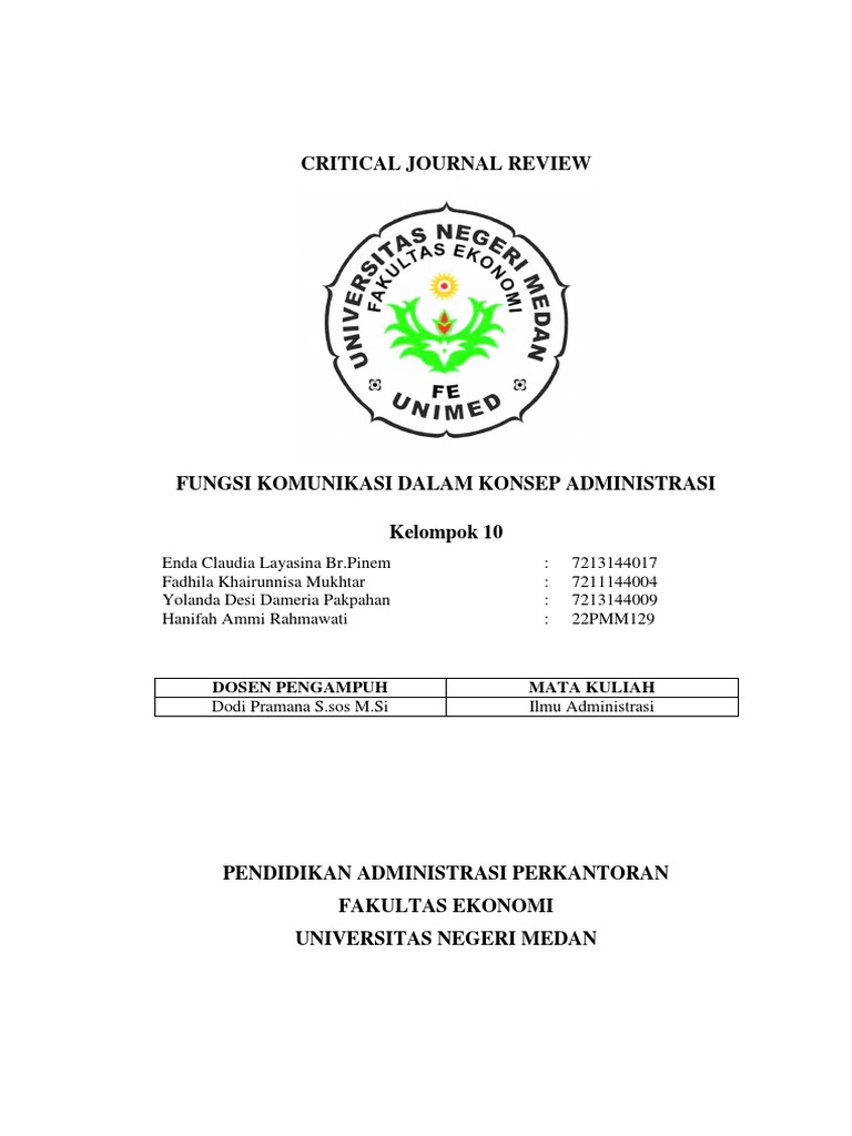 CJR KEL.10 IlmuAdm | PDF