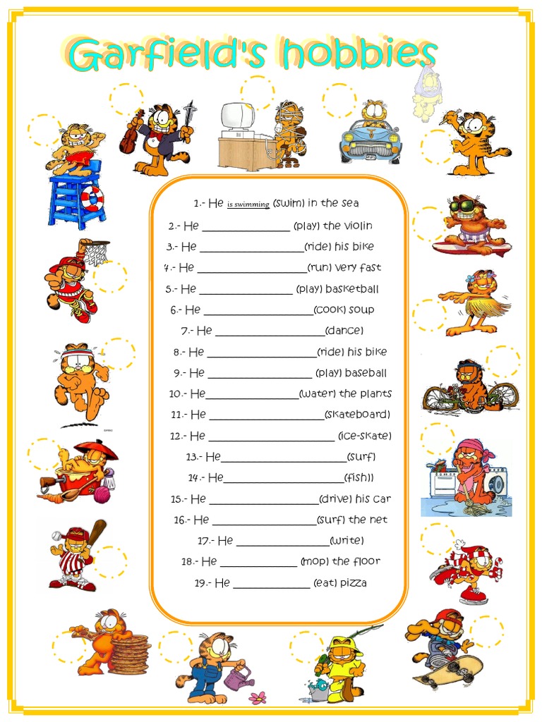Present Progressive Worksheet | PDF