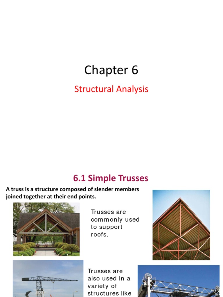 Chapter 6 Structural Analysis | Download Free PDF | Truss | Force