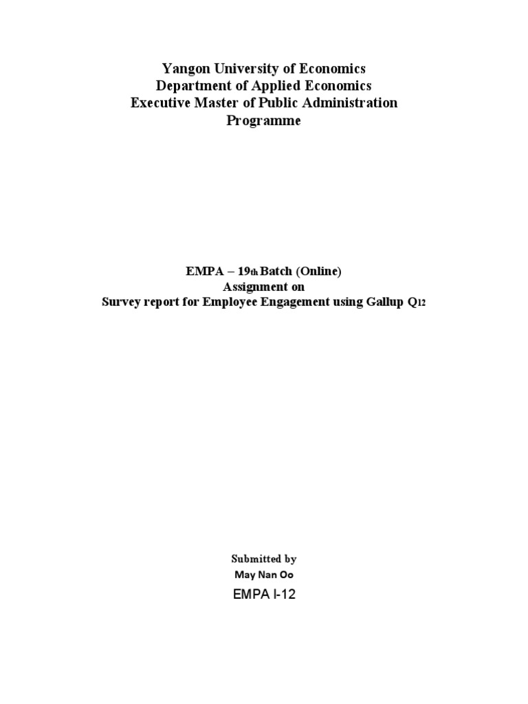 Gallup Q12 Employee Engagement Survey | PDF | Employment | Gallup (Company)