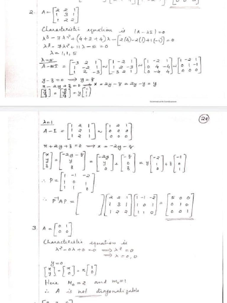 Diagonalization And Orthogonal Transform Pdf
