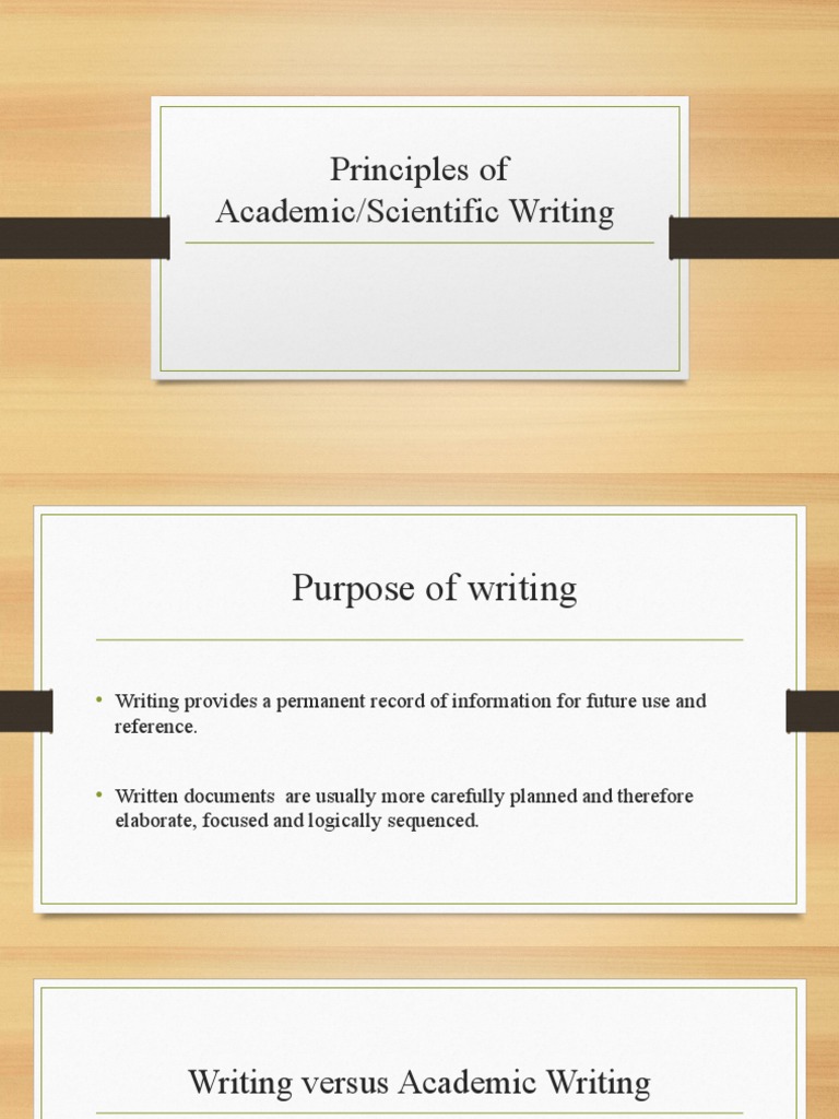Principles of Academic Writing I | Download Free PDF | Essays | Cognition