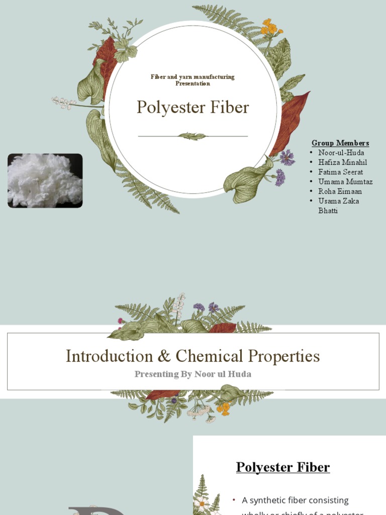 Polyester Fiber Group 4 | PDF | Polyester | Fibers
