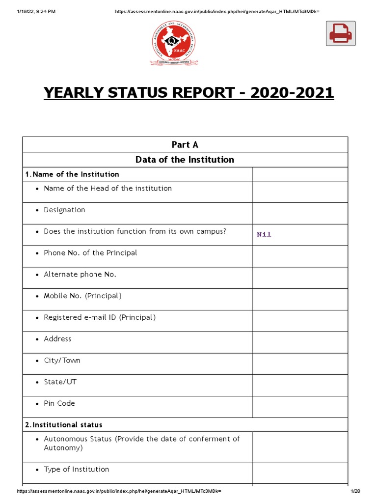 Autonomous Colleges - AQAR Format | PDF | Curriculum | Doctor Of Philosophy