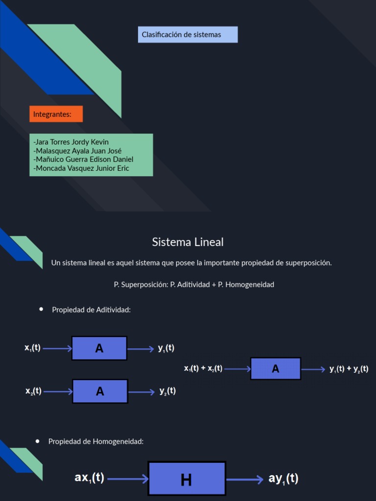 Clasificación y propiedades fundamentales de los sistemas | PDF