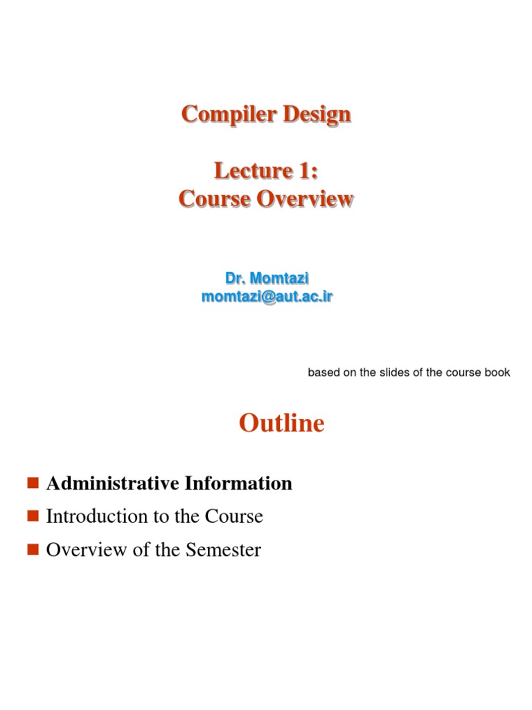 Compiler Lec1 Pdf Compiler Computer Program