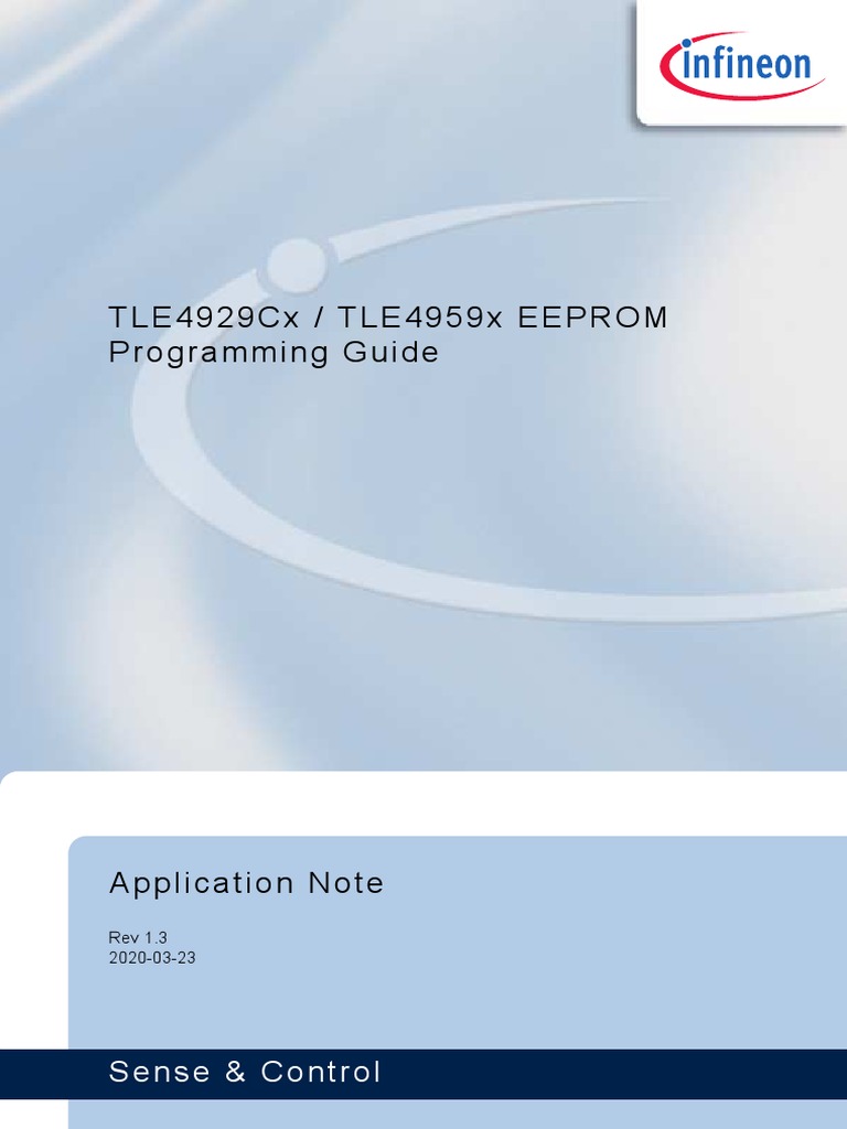 Infineon TLE4929C - 59 EEPROM - Programming - Guide ApplicationNotes ...