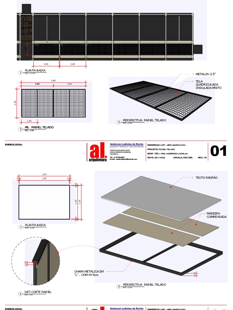 Forro em Tela e Painel - Rev.00 | PDF