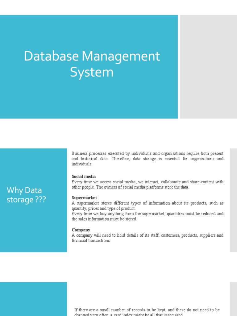 DBMS Session 1 & 2 | PDF | Databases | Relational Database