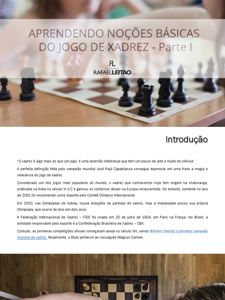 Aprendendo Noções Básicas Do Jogo de Xadrez - Parte 1 | PDF | Xadrez ...