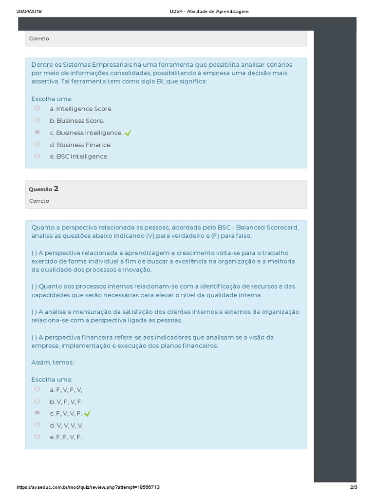 U2S4 - Atividade de Aprendizagem | PDF | Business | Economias