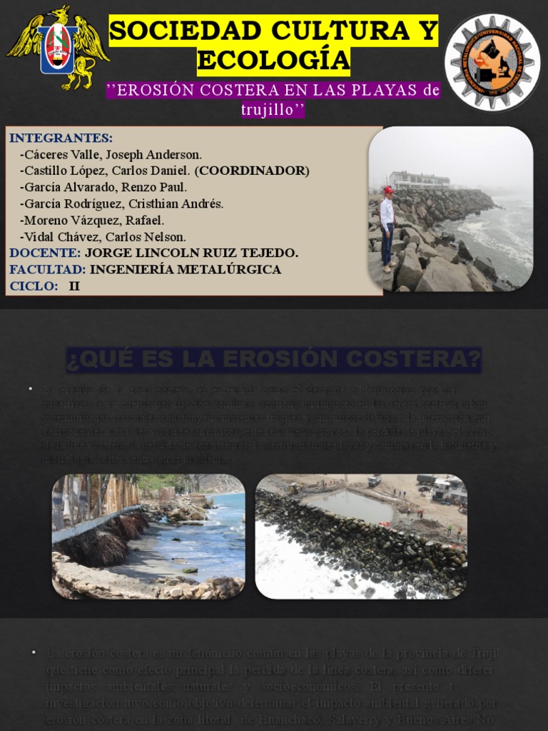 Erosión Costera y su Impacto en Huanchaco | PDF | Zona litoral | Costa