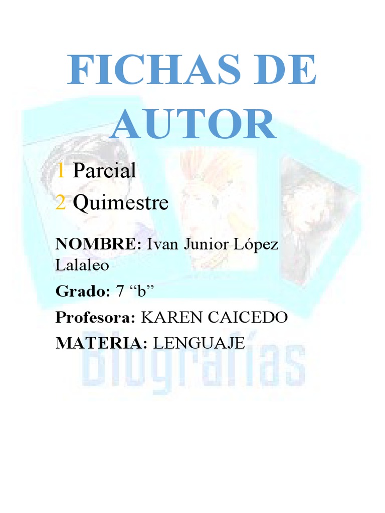 Fichas de Autor | PDF