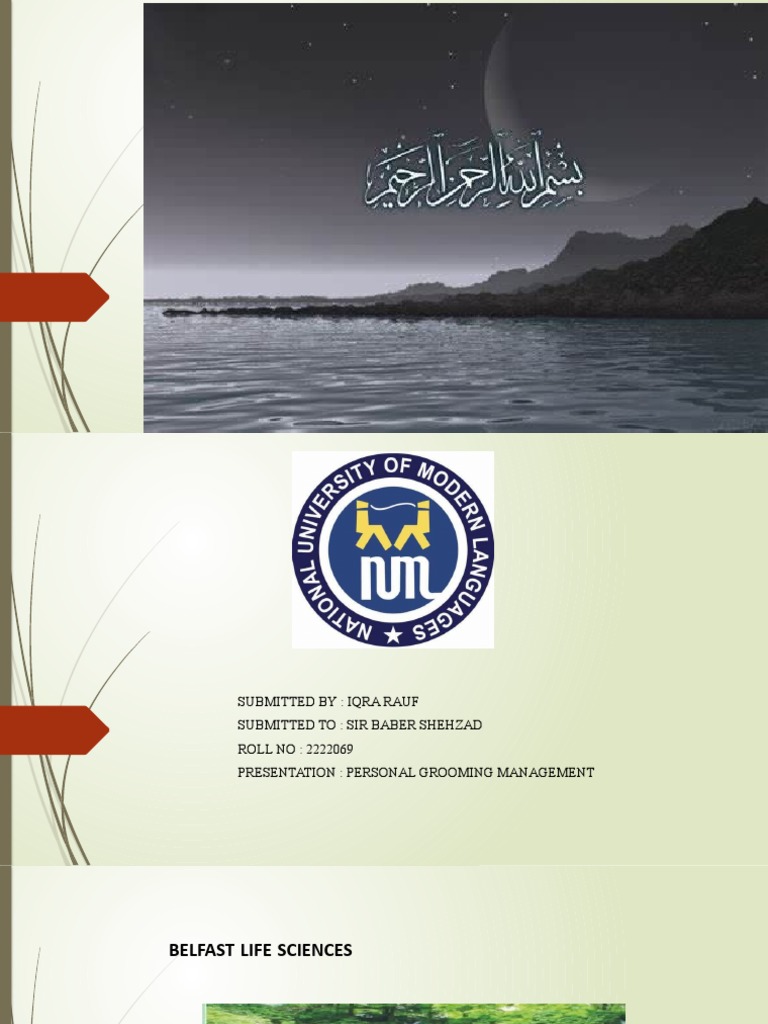 Presentation of Grooming | PDF | Pain | Medicine