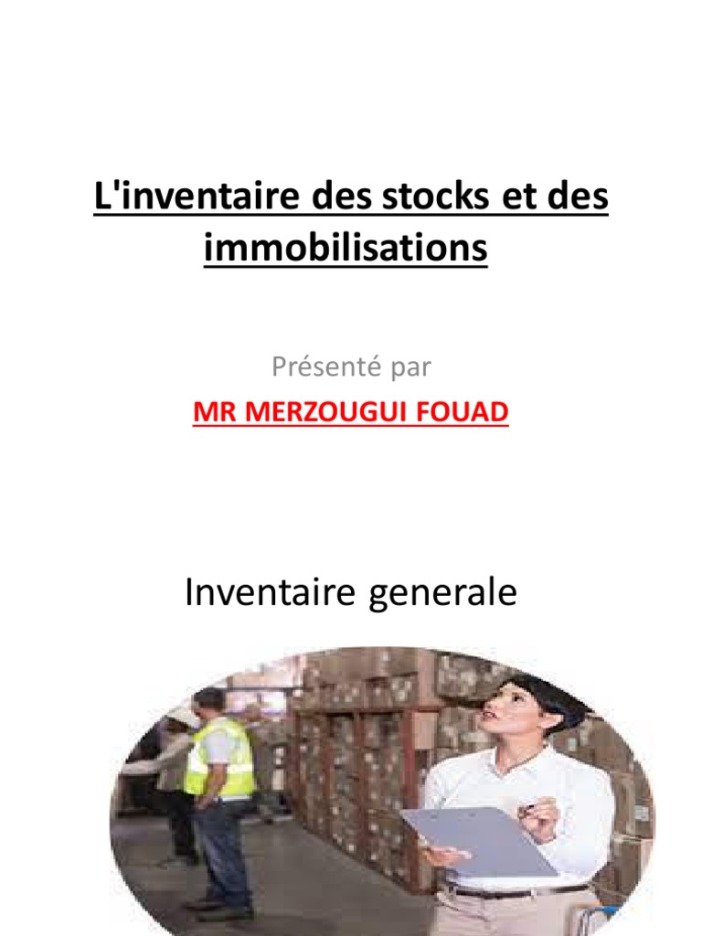 Guide de l'inventaire des immobilisations | PDF | Inventaire ...