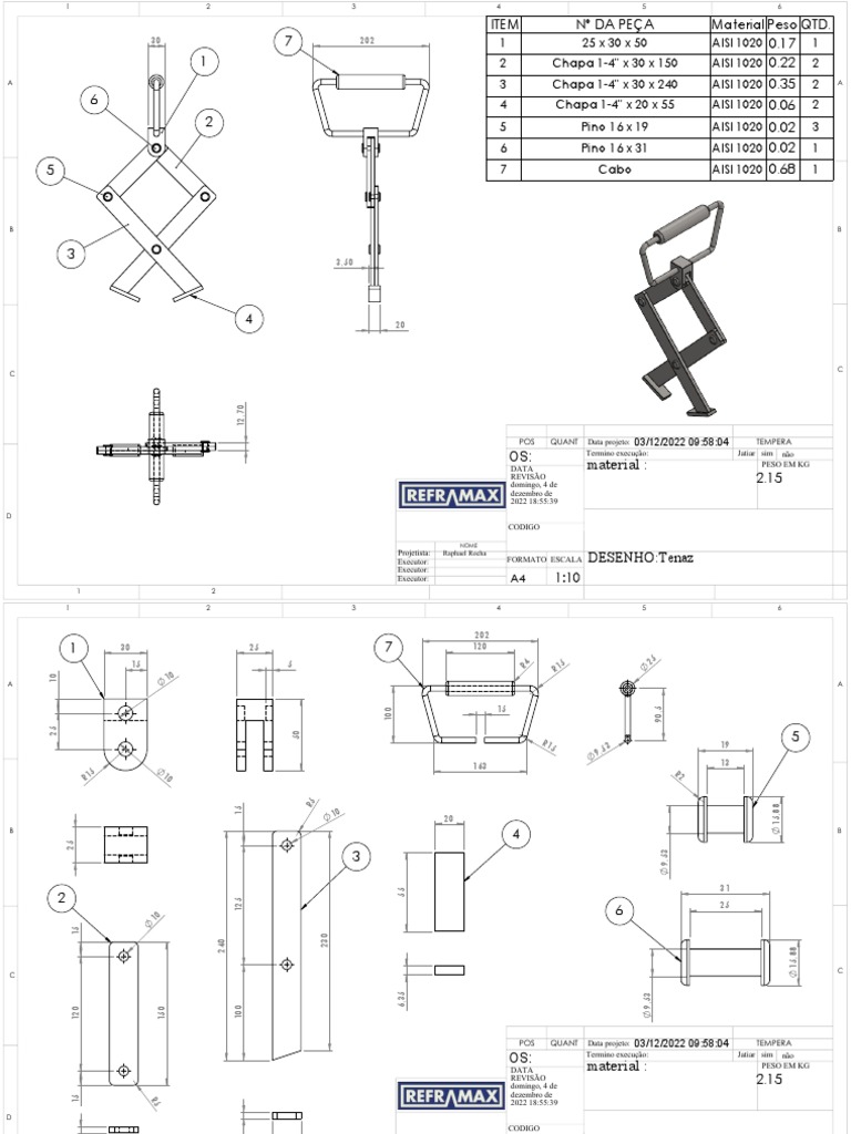 Desenho Técnico: Estrutura Metálica | PDF