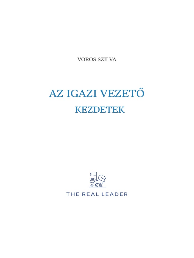Az Igazi Vezető e Book | PDF
