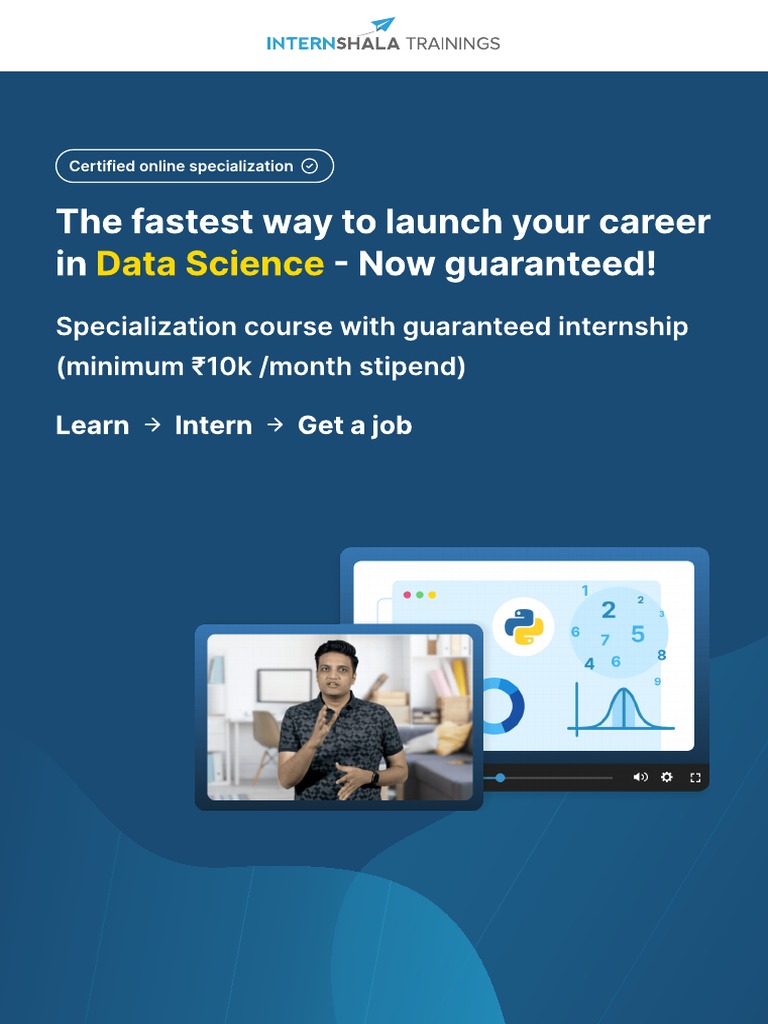 Data Science Specialization Brochure | PDF | Data Analysis | Internship Data Science Specialization Brochure | PDF | Data Analysis | Internship