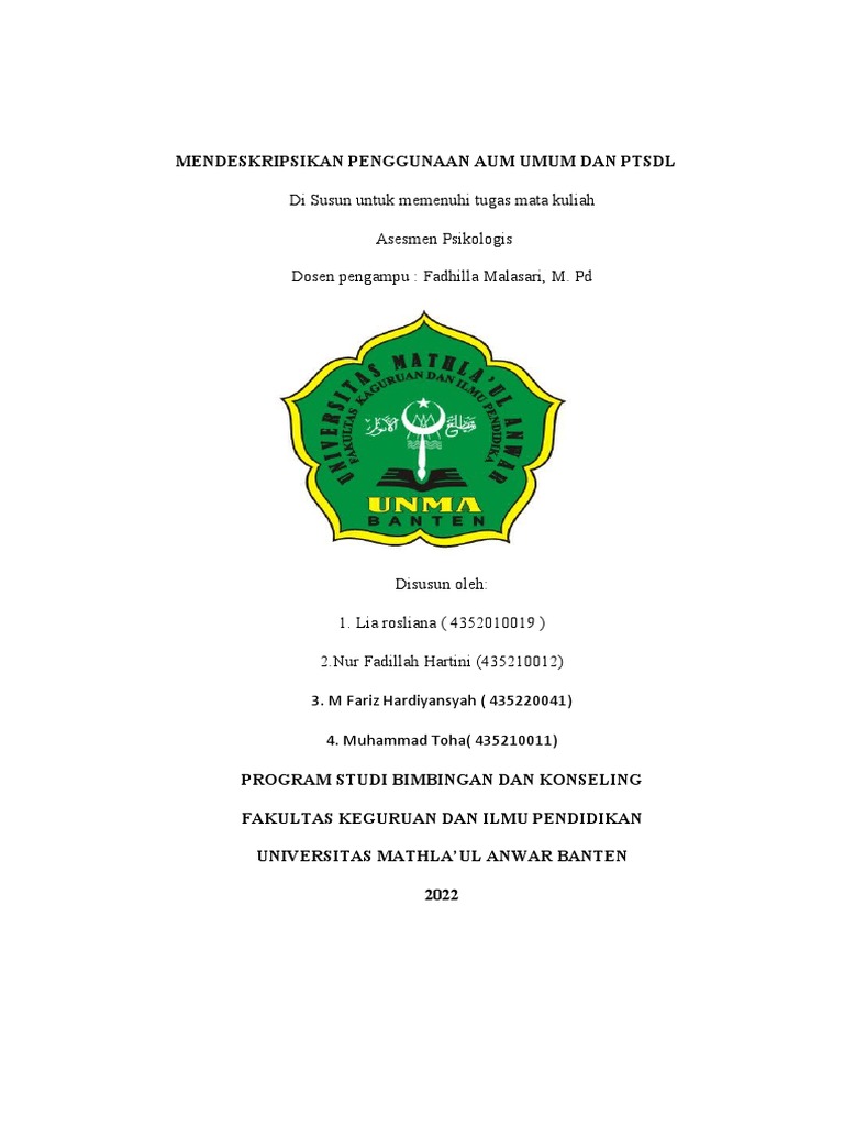 Makalah AUM UMUM PTSDL Fixed Ok | PDF