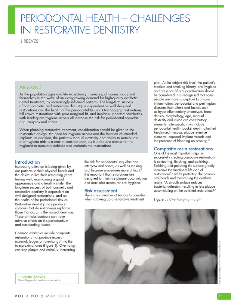 Reeves 2014 | PDF | Periodontology | Dental Implant