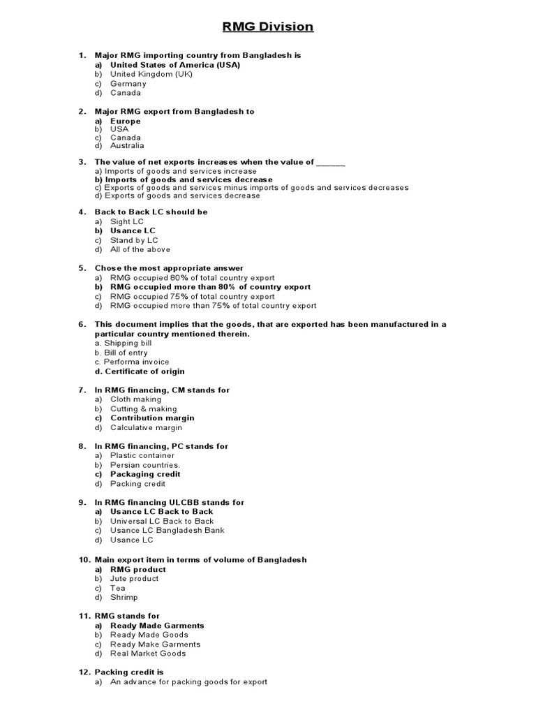 RMG Industry Guide | PDF | Economies | Business