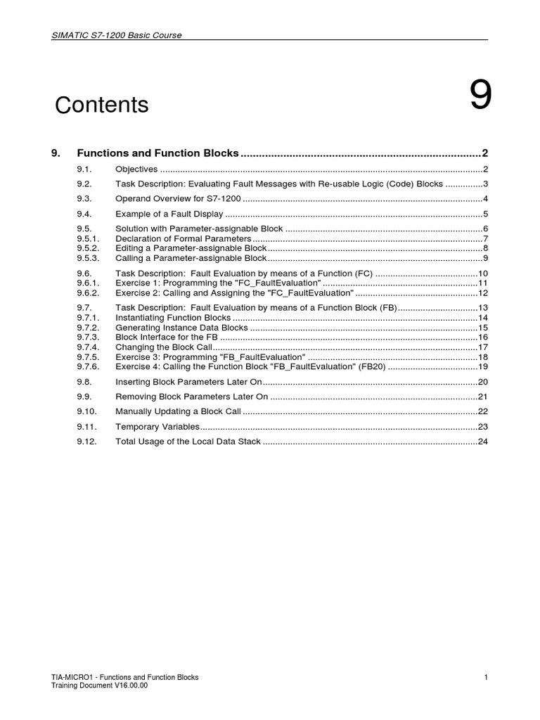Tia Micro1 09 FC FB | PDF | Parameter (Computer Programming) | Subroutine