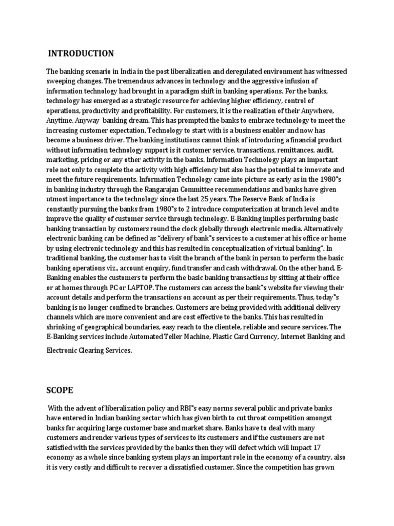 Introduction e Banking | PDF | Online Banking | Banks & Banking