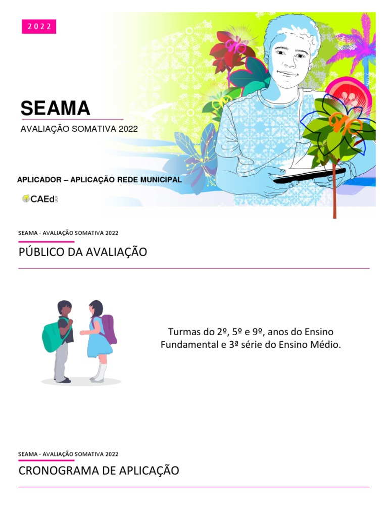 Procedimentos para Aplicação SEAMA 2022 | PDF | Conta de transação | Museu