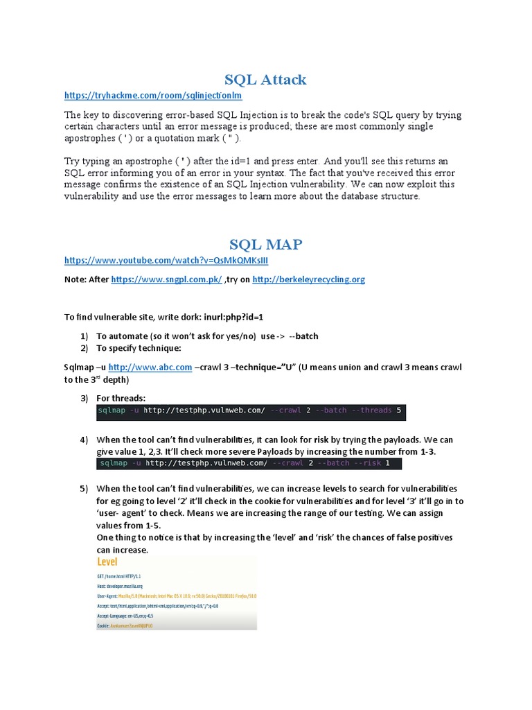 SQLMAP | Download Free PDF | Cyberspace | Computing